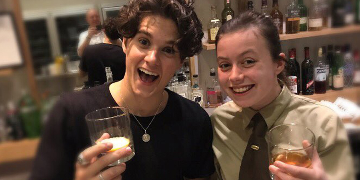 Teaching The Vamps lead singer to make cocktails - all in a day's work ...