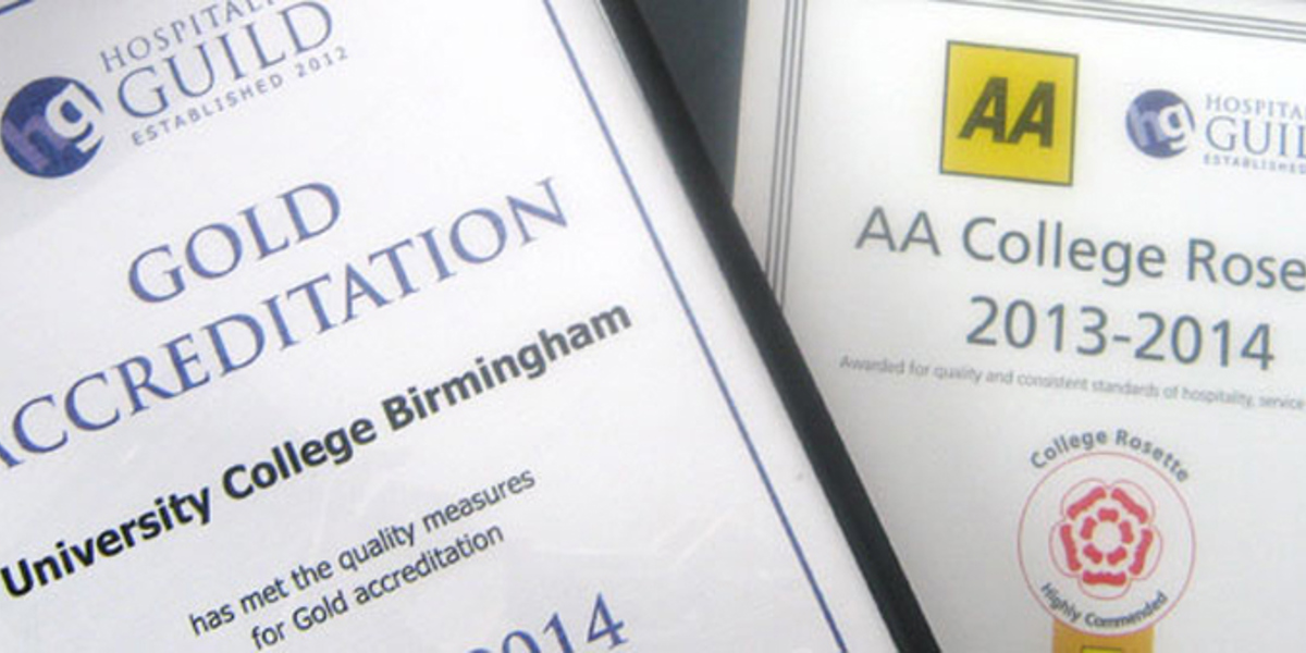 Gold Accreditation and AA Highly Commended