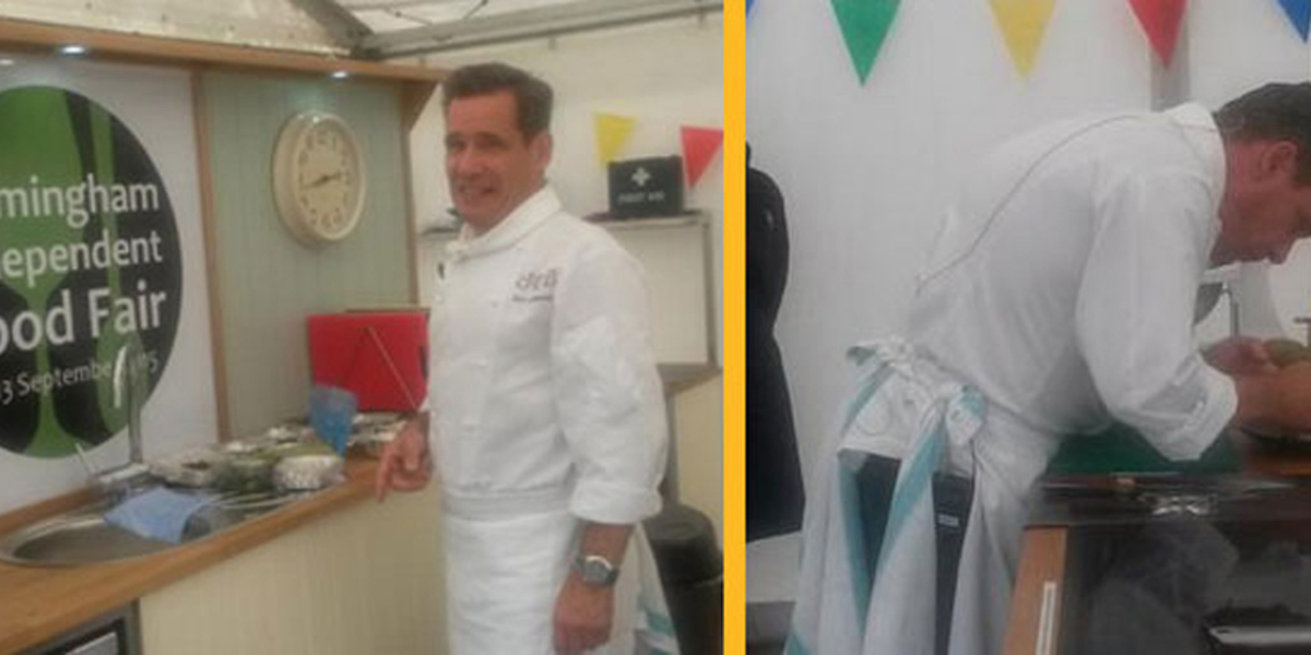 Chef Goldsmith serves up at the Birmingham Independent Food Fair